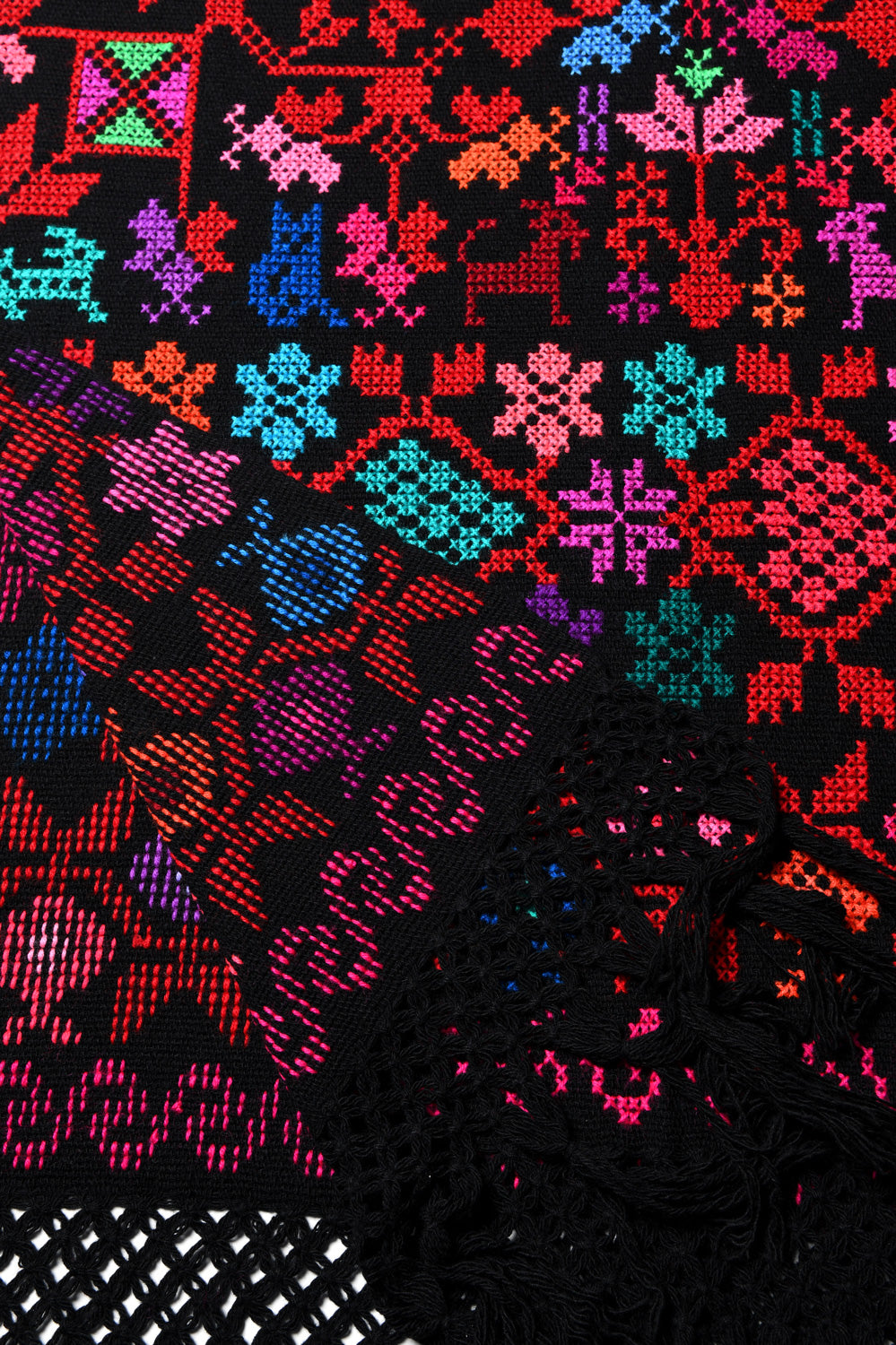 Embroidery Shawl - Arbol De La Vida (Tree of Life) B – CHAMULA